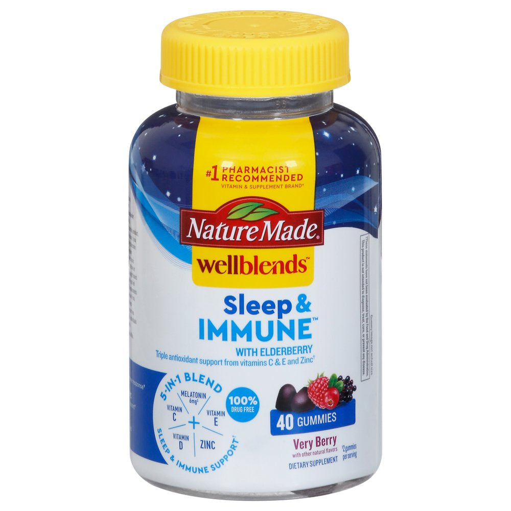 Nature Made Wellblends Sleep & Immune Gummies, 40 Count – vitashop.co.nz