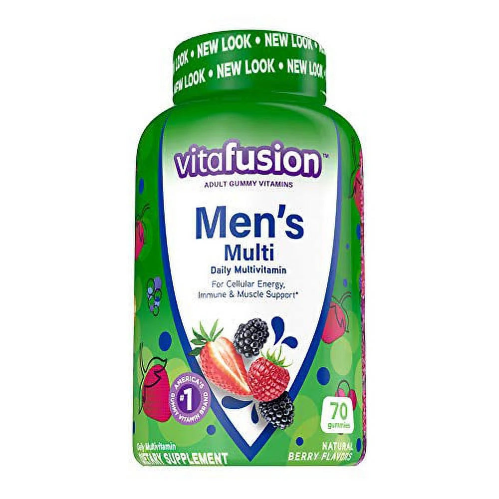 Vitafusion Men'S Daily Gummy Multivitamins Formula, 70 Count, 2 Pack ...
