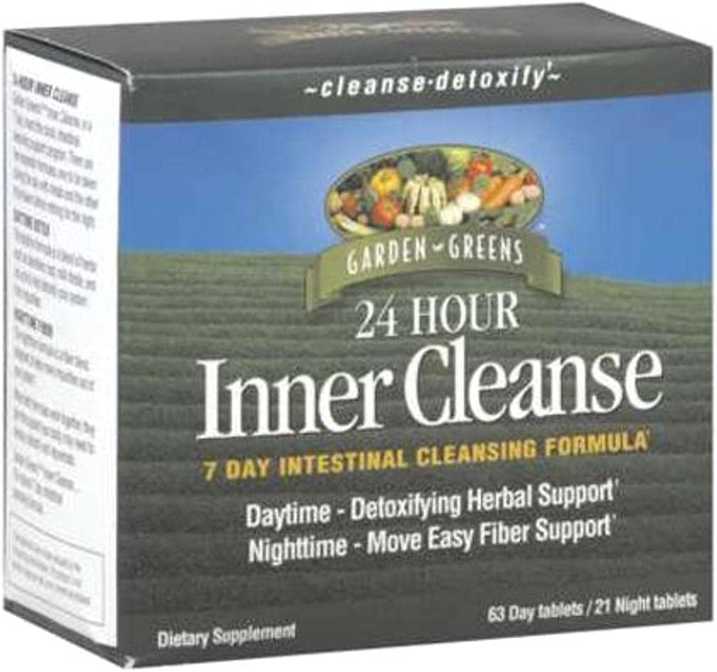 Garden Greens 24 Hour Inner Cleanse 7 Day Intestinal Cleansing Formula ...