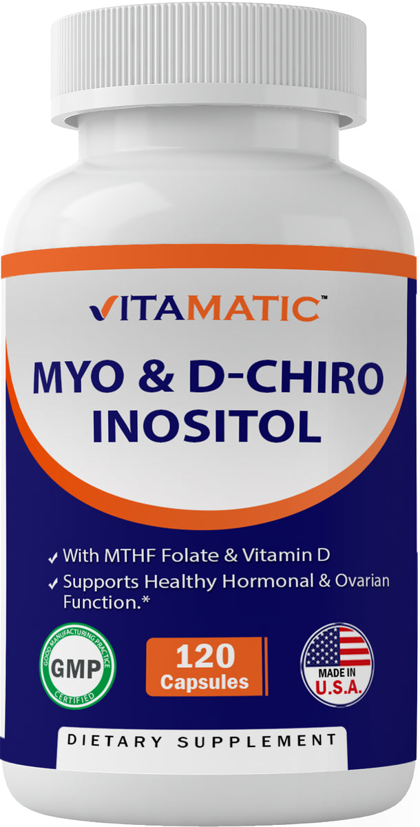 Vitamatic Myo-Inositol and D-Chiro Inositol plus Folate and Vitamin D ...
