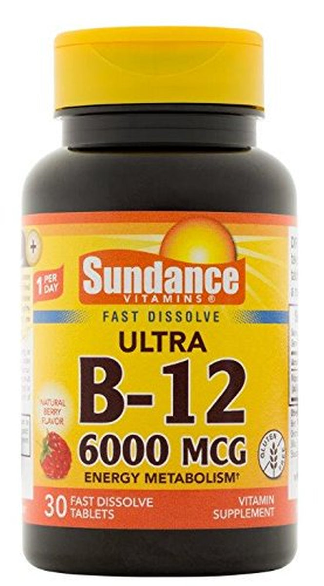 Sundance Vitamin B12 6000 Mcg Tablets, 30 Count, 6 Pack – vitashop.co.nz
