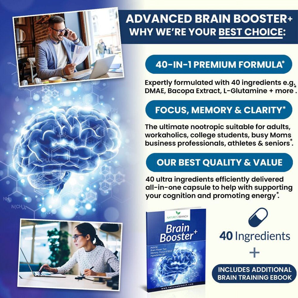 Brain Booster | Memory & Focus Supplement - 60 Caps
