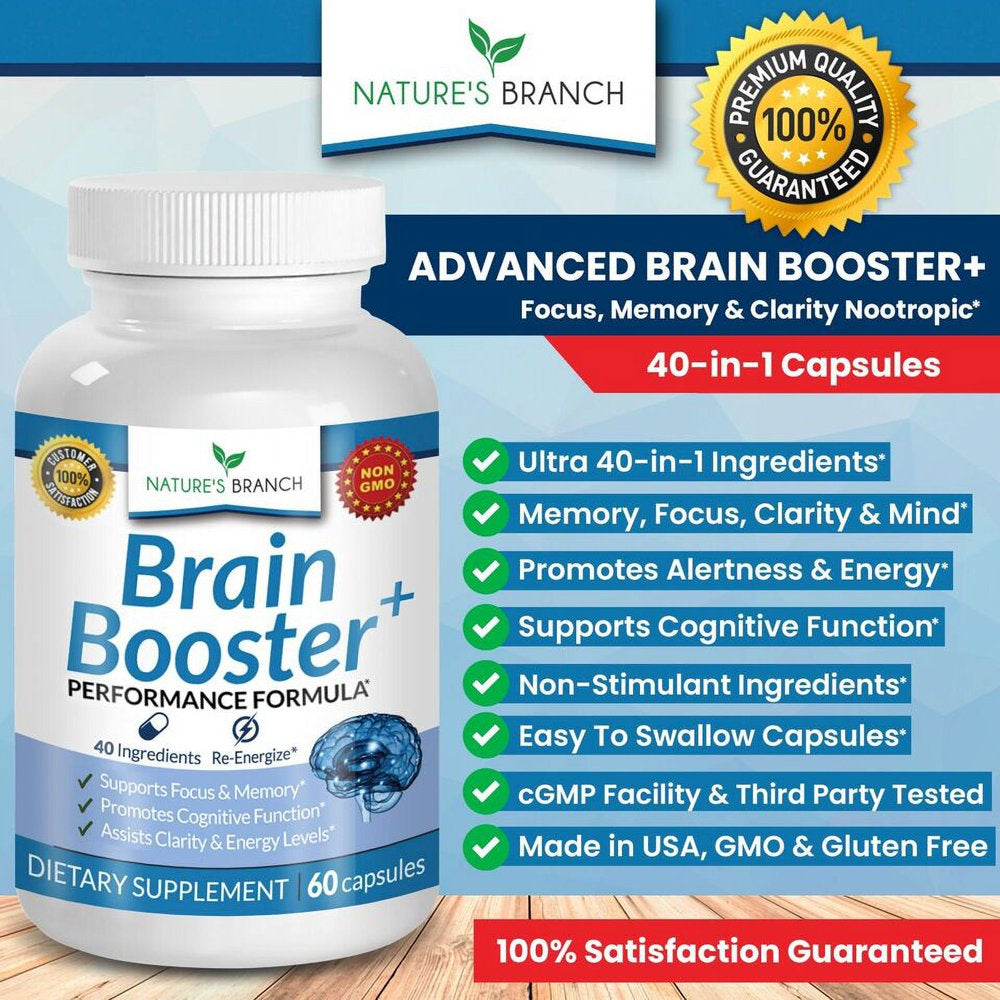 Brain Booster | Memory & Focus Supplement - 60 Caps